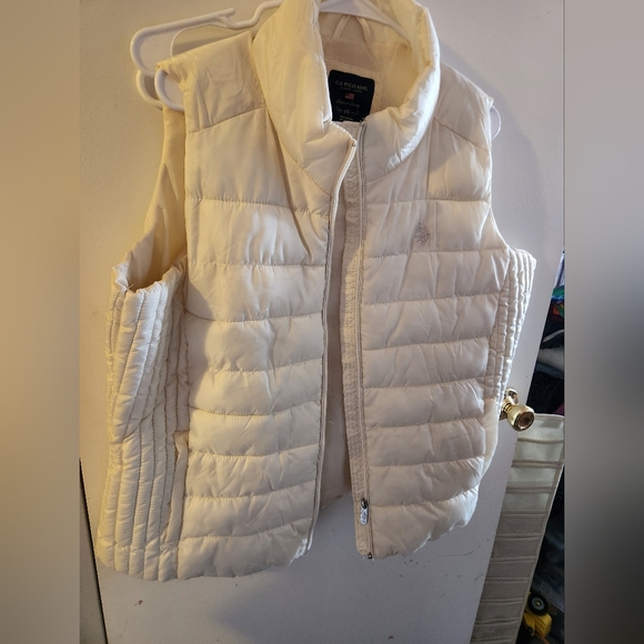 U.S. Polo Assn. | Jackets & Coats | Us Polo Assn Cream Colored Puffer ...